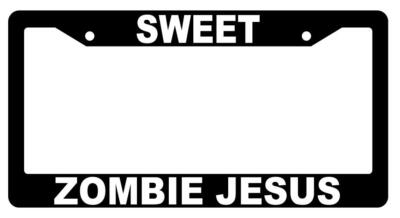 Sweet Zombie Jesus Black Plastic License Plate Frame Futurama | eBay