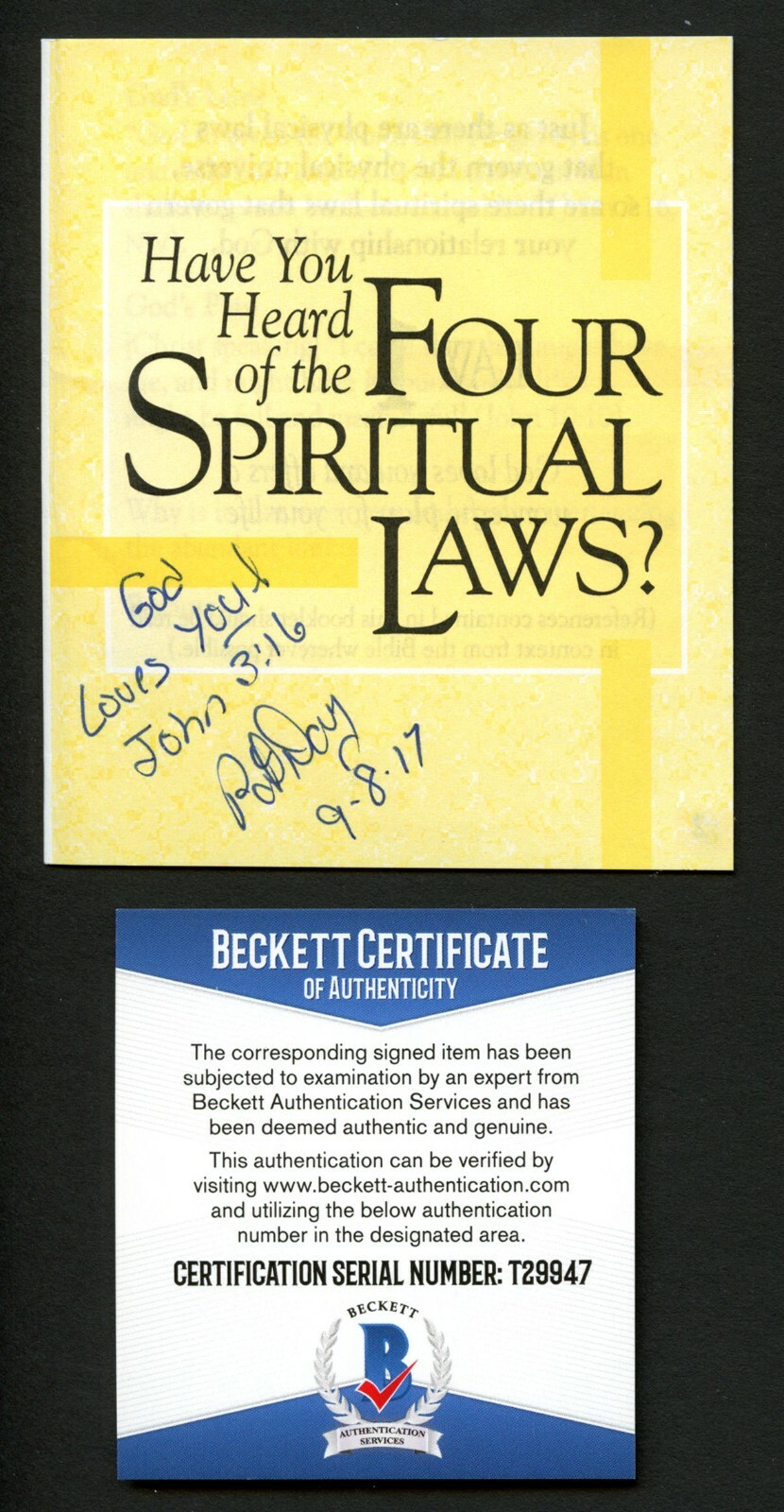 Pat Day signed autograph 3.5x4 Pamphlet Jockey Legend Beckett ...