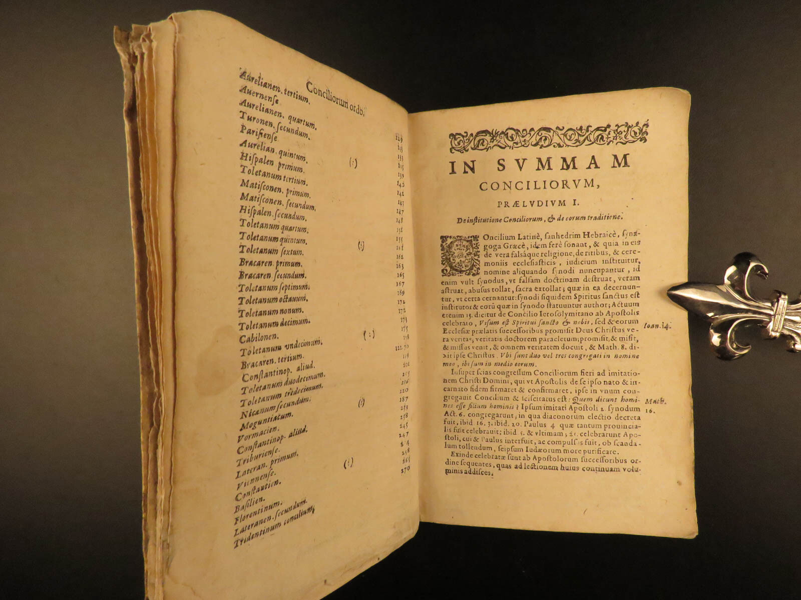 1624 Summa Conciliorum Spanish Inquisition Carranza Dominican Catholic ...