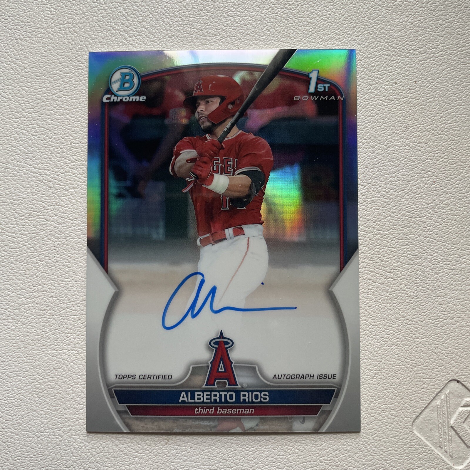 2023 Bowman Chrome Draft Alberto Rios 1st RC Auto Autograph Refractor ...