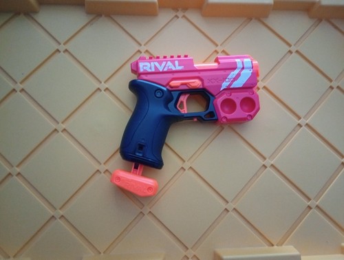 NERF RED RIVAL KNOCKOUT XX-100 BLASTER PRECISION BATTLING w/ 2 ROUNDS ...