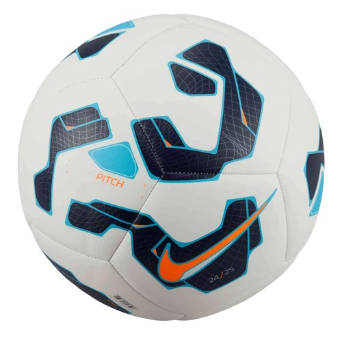 NIKE TRAINING PITCH BALL WHITE/BLACKENED BLUE SIZE 5 | eBay