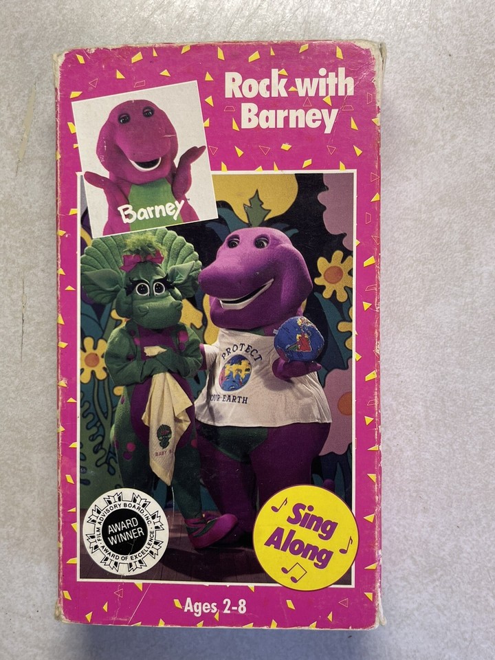 Barney VHS Tape And Friends Rock With Barney Sing Along 1991 VTG Lyons ...