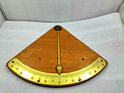 PENDULUM CLINOMETER BOATS MARINE VINTAGE ANTIQUE WOOD BRASS ORIGINAL SHIP NAUTIC | eBay