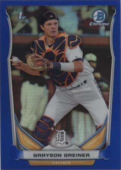 2014 Bowman Chrome Minis - Grayson Greiner #237 Blue Refractor /20 (RC ...