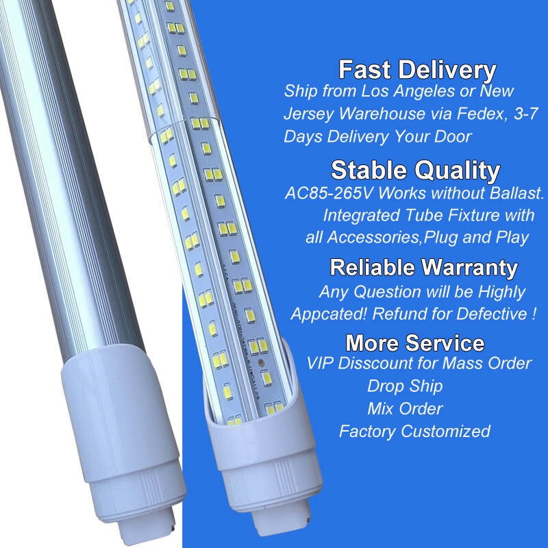12*R17D 8 foot Led Bulb 144w 96 Inch T8 8ft Led Tube light R17d HO Base ...