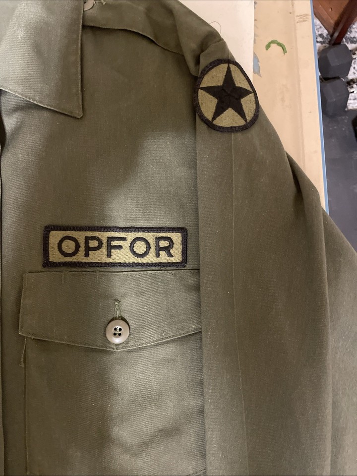 US Army Vietnam War Era OPFOR Opposing Forces Olive Green Uniform Shirt ...