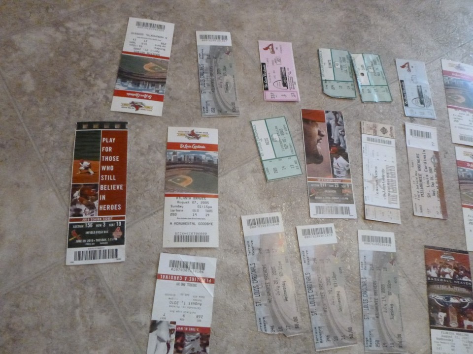 Huge Albert Pujols HR home run ticket lot MLB st. louis cardinals 2002 ...
