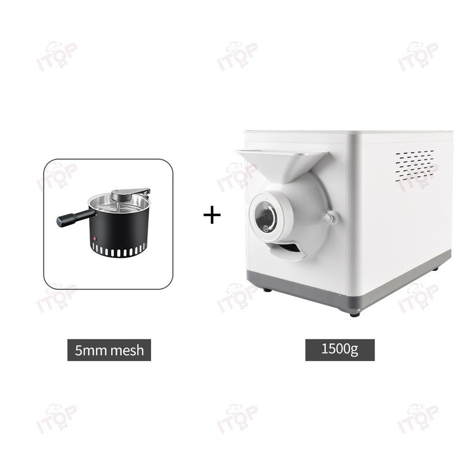 1000/1500g Commercial Coffee Bean Roaster Machine Dry Grain with Bean ...