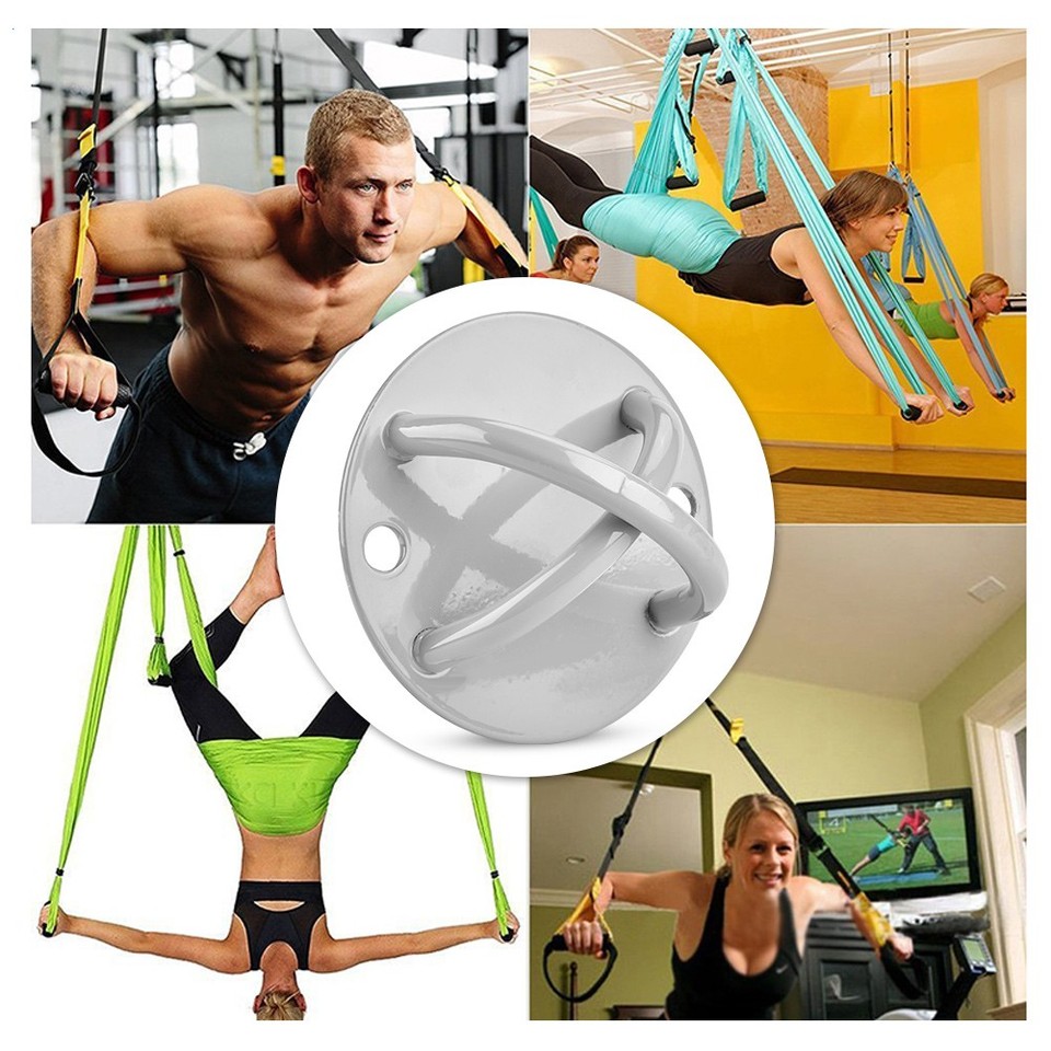Anti Gravity Aerial Yoga Flying Hammock Sling Metal Ceiling Anchor ...