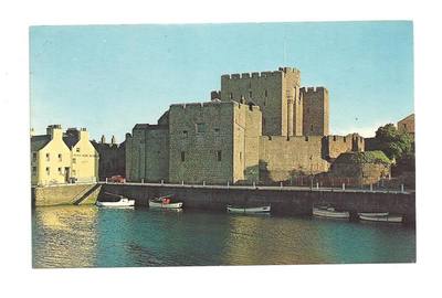 CASTLETOWN IOM Castle Rushen Vtg Isle of Mann Postcard | eBay