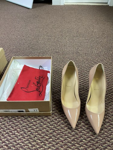 Christian Louboutin So Kate 120 Tan Patent Heels 39.5 | eBay