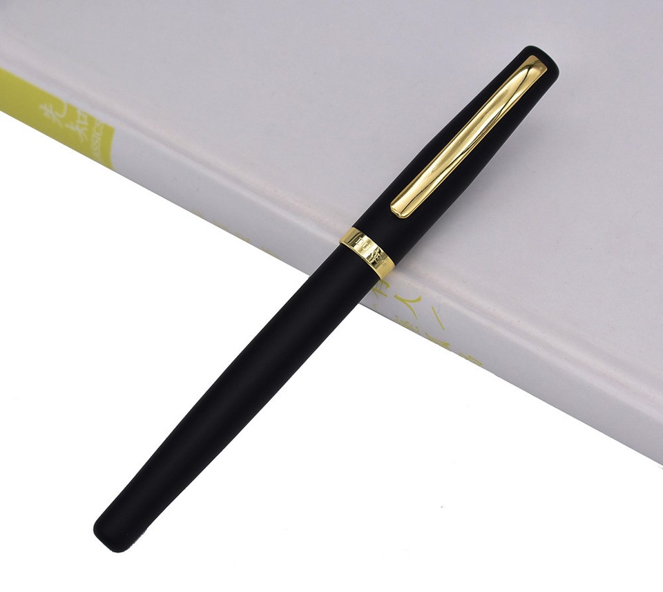 Duke 209 Steel Fude Fountain Pen Calligraphy Bent Nib Matte Black with ...