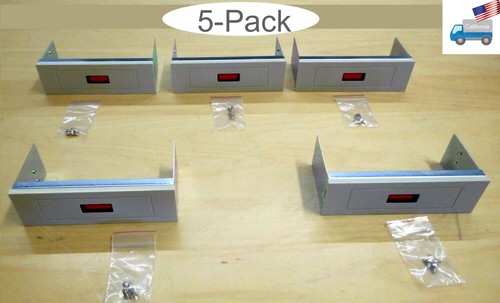 5-Pack: NEW PC Case 5.25" Front Panel Drive Bay Face Plate Cover w/ Red ...