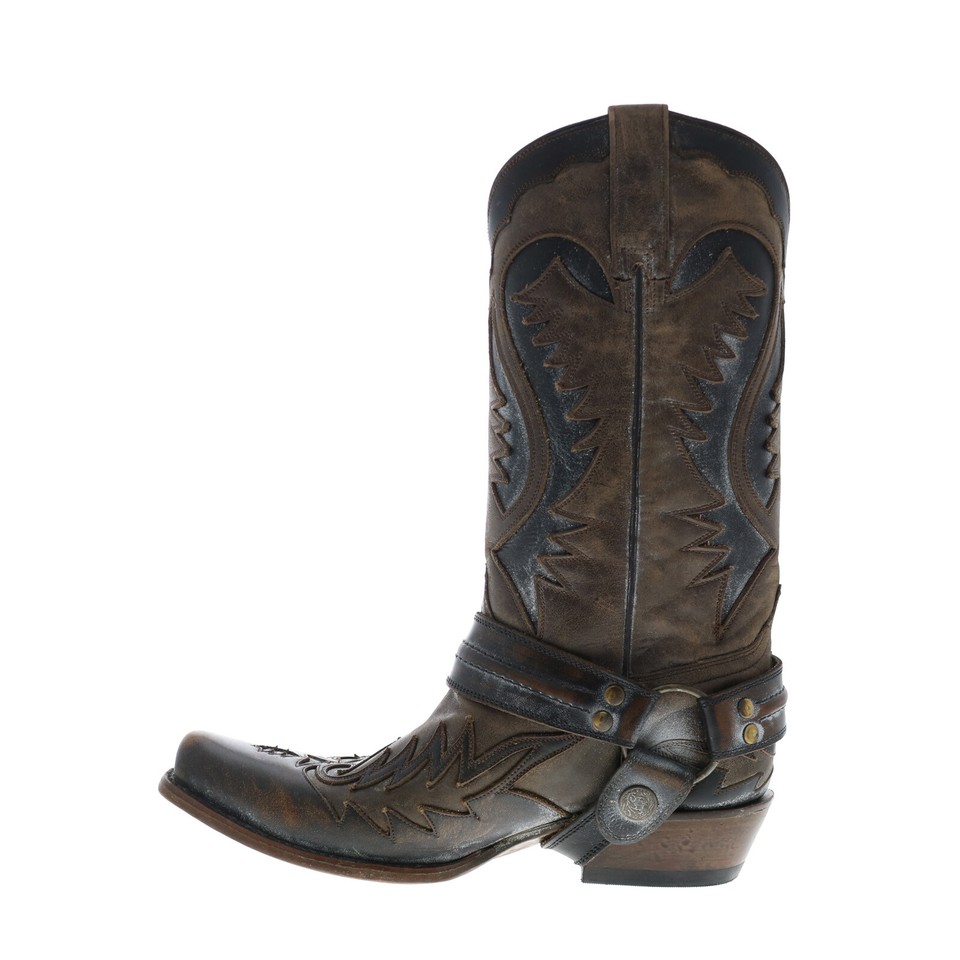 Stetson Outlaw Square Rocker Toe Mens Brown Leather Cowboy Western ...