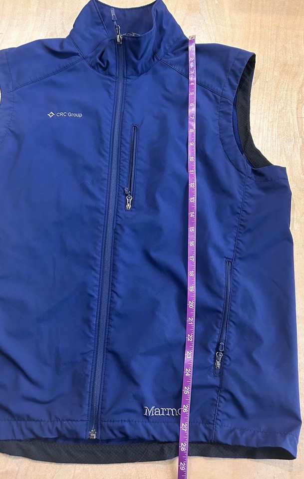 Marmot Approach Soft Shell Full Zip Vest Men’s XL Outdoors EMBROIDERED ...