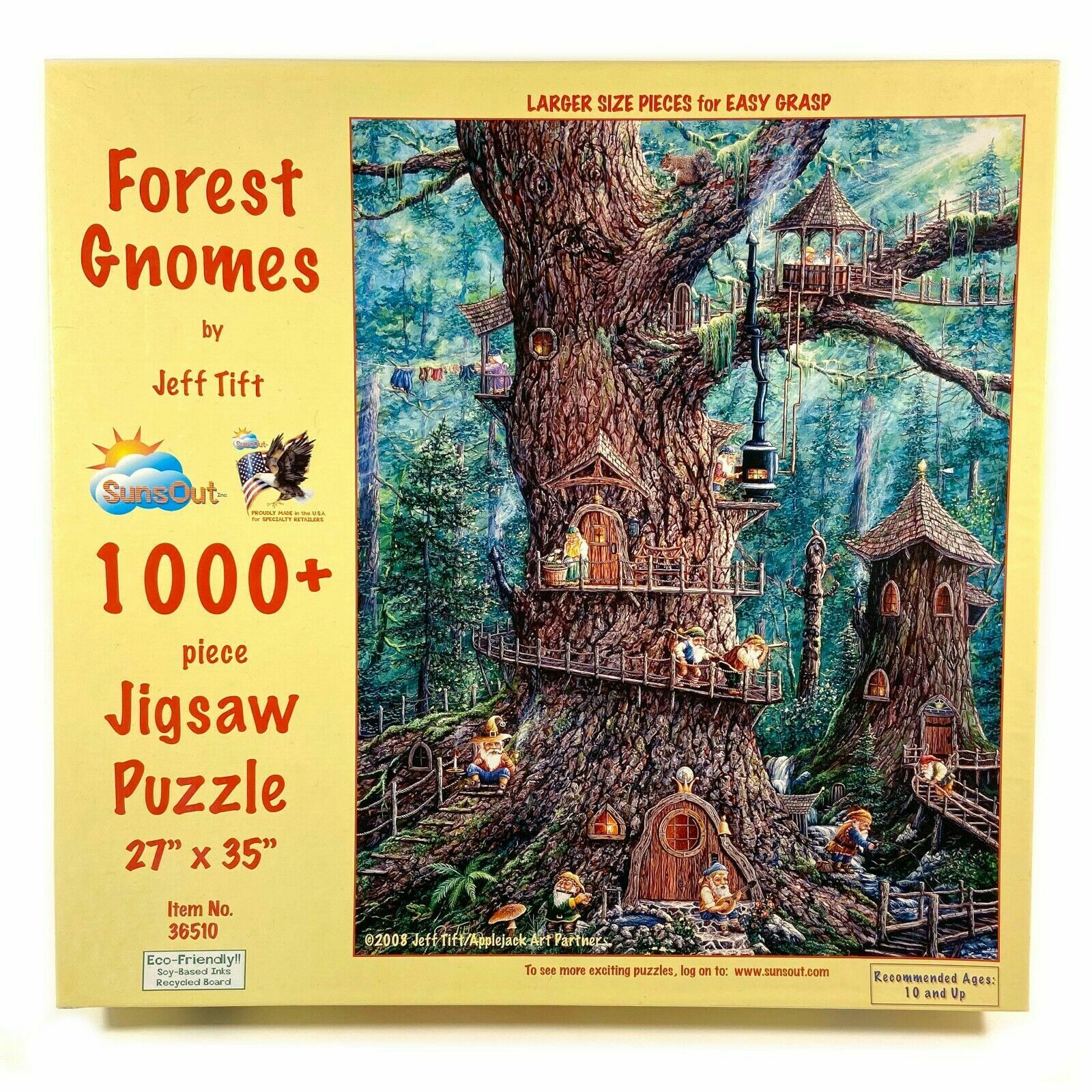 SunsOut Forest Gnomes 1000+ Piece Jigsaw Puzzle 27x35 Large Pieces by ...