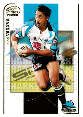 2005 CRONULLA SHARKS NRL Card NIGEL VAGANA | eBay Australia