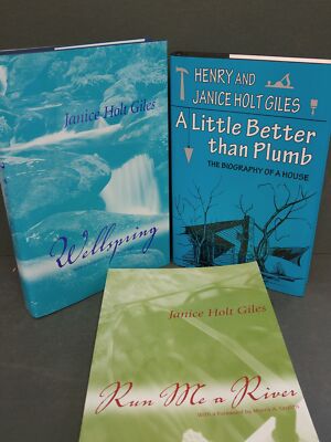 Janice Holt Giles 3 books: Run River, Wellspring, Better Plumb Kentucky ...