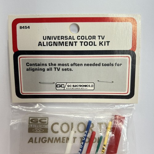 Color TV Alignment Tool Kit GC Electronics 8454 Universal 6 Piece with ...