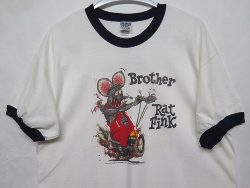 Rare Ed Big Daddy Roth Brother Rat Fink Bike Motorcycle Ringer T Shirt ...