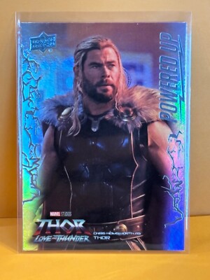 2023 UD Marvel THOR LOVE AND THUNDER POWER UP THOR #PU-11 Nice | eBay