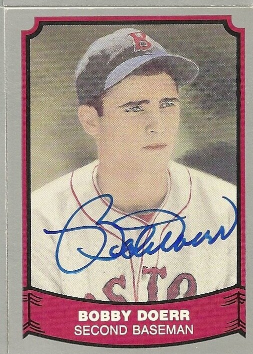 1988 Pacific - BOBBY DOERR - Hand Signed Autograph Vintage Card - RED ...