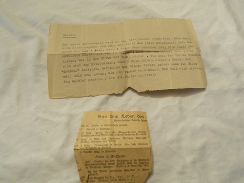 ANTIQUE VINTAGE CARDS Torol WW1 38 Jahre German playing cards set of 32 ...