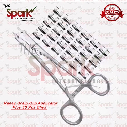 Raney Scalp Clip Applicator Plus 30 Pcs Clips Surgical Orthopedic ...