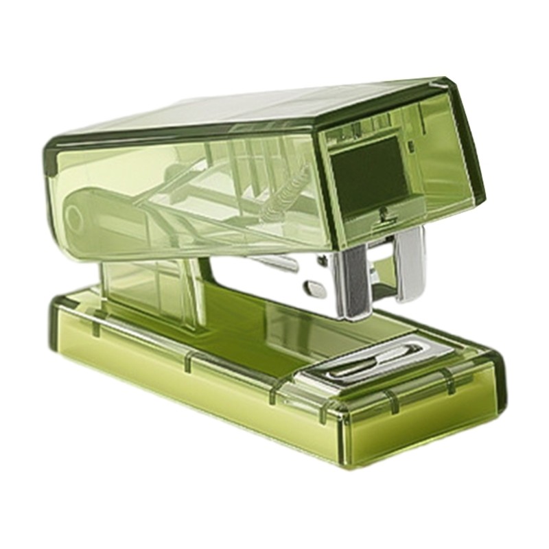 Clear Mini Stapler 10 Sheets Capacity with 1000Pcs Staple for Office ...