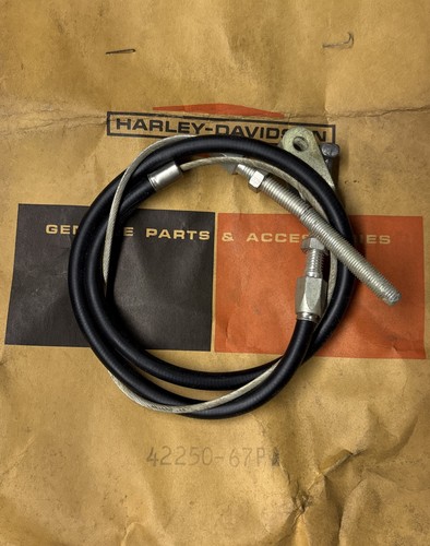 HARLEY AERMACCHI 67-68 Sprint SS NOS Rear Brake Cable Assembly 42250 ...