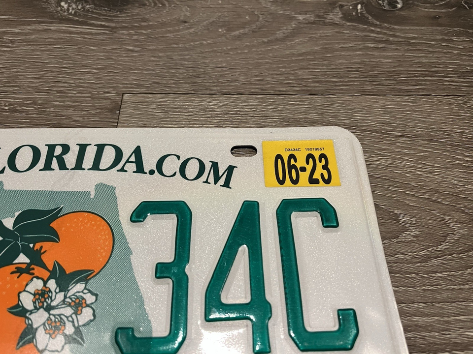 FLORIDA WRECKER 23 LICENSE PLATE #D3434C – Expired & Collectible Tag ...