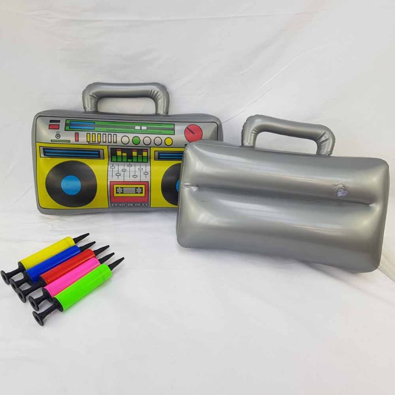 Kids Radio Recorder PVC Inflatable Balloons Home Carnival Party Decor ...