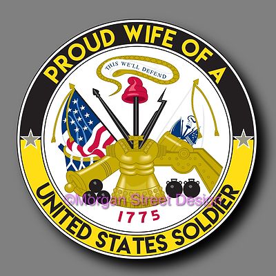 US Army Wife Decal Sticker 4” Show Your Support | eBay