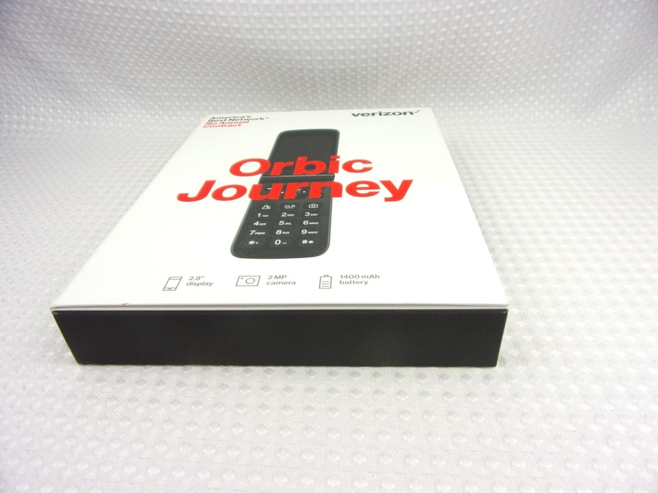 Verizon Prepaid Orbic Journey V 4G LTE - Camera Flip Phone, Black ...