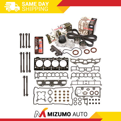 Head Gasket Set Timing Belt Kit Water Pump Fit 95-99 Dodge Mitsubishi ...