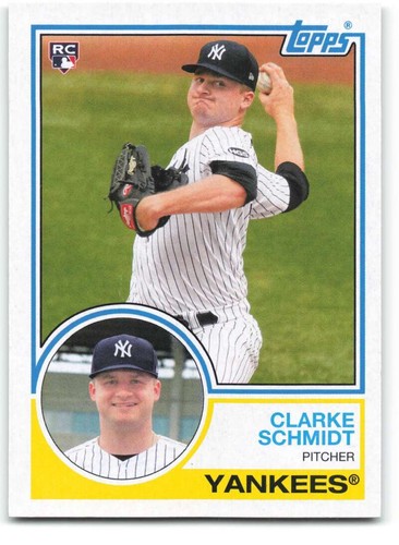 2021 Topps Archives #158 Clarke Schmidt RC Rookie New York Yankees ...