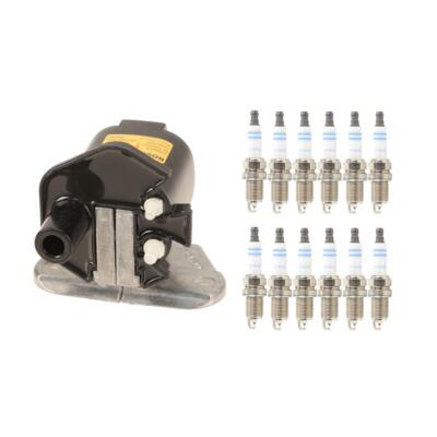 Bosch Ignition Coil 12 Platinum Spark Plug Kit For E30 E31 750iL 850Ci ...
