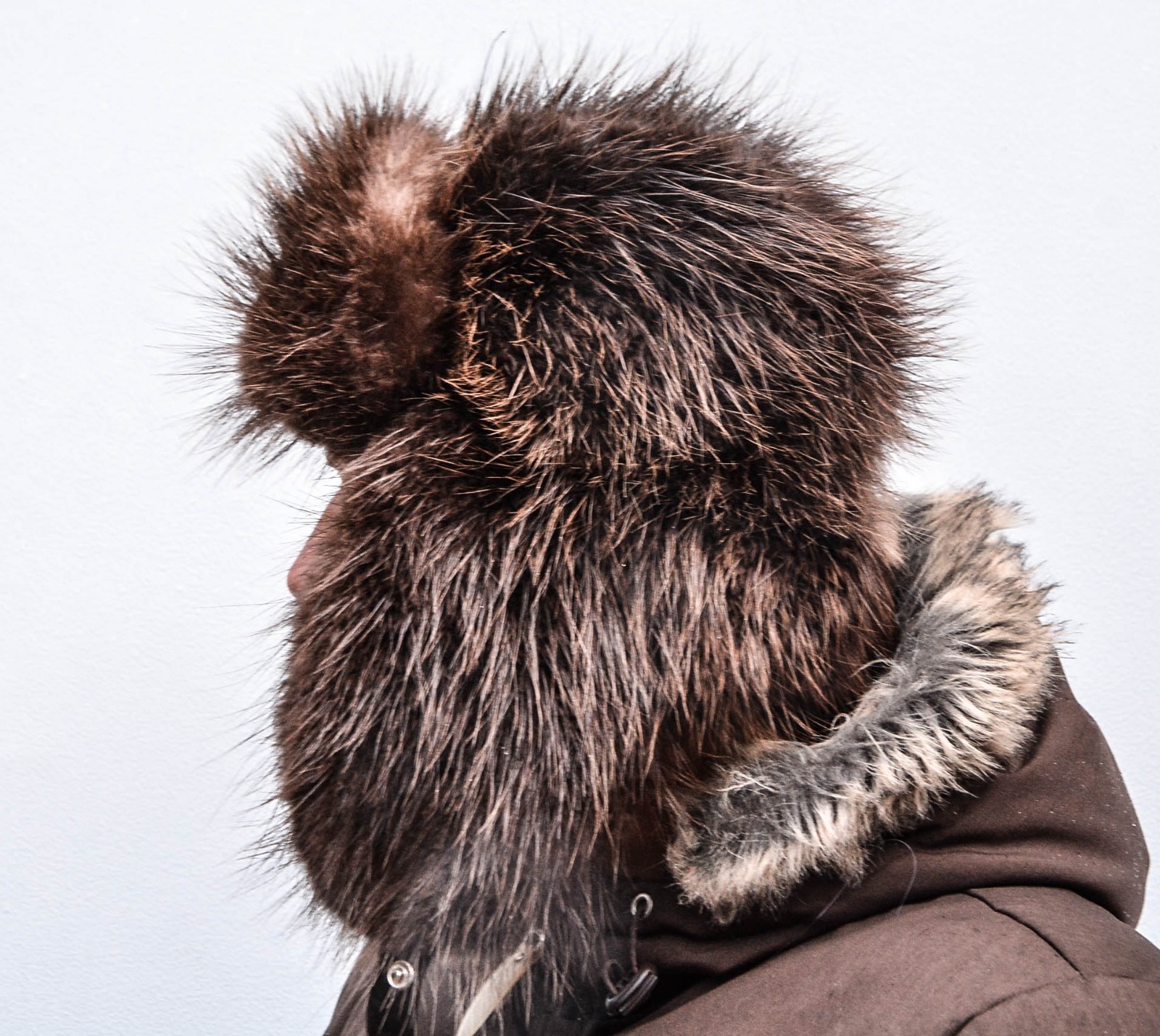 Brown Norwegian Beaver Fur Men's Russian Ushanka Trapper Aviator Hat XL ...