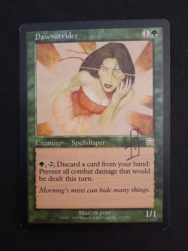 MTG Dawnstrider-Artist Signed (rk post) - Mercadian Masques #237 | eBay