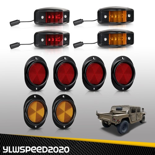 Fit For Humvee Side Marker Light LED w/ Reflectors Kit 5 tons m998 ...