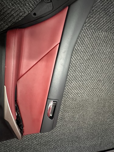 14 15 16 Lexus IS350 IS250 Rear Left Driver Interior Door Panel Red OEM ...