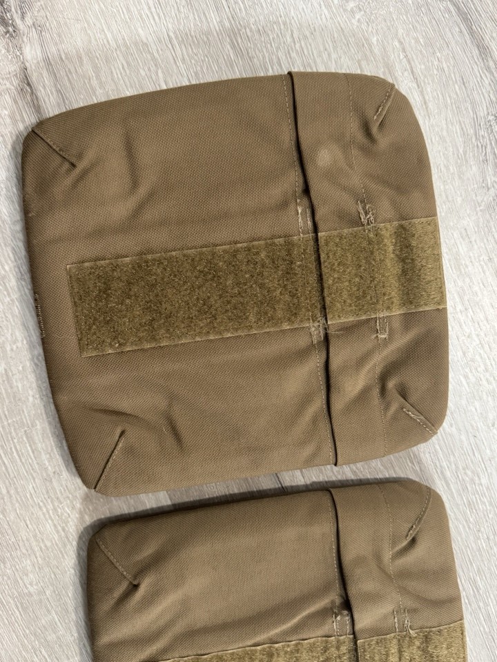 SET USMC Plate Carrier Side Armor Pocket Coyote Brown With Soft Inserts ...
