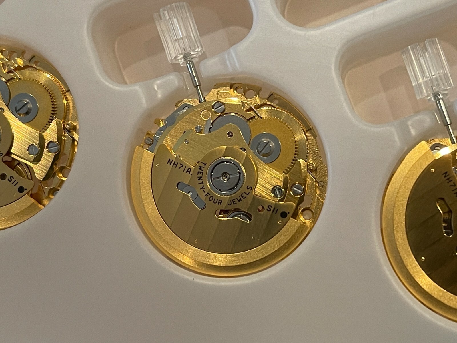 USA seller, Seiko SII NH71 NH71A Automatic Movement, Skeleton, Gold | eBay