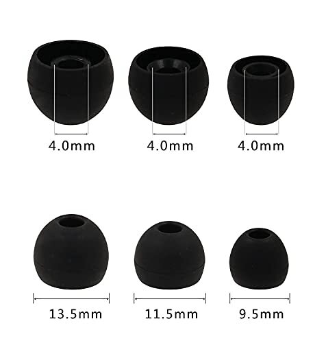 Ear Tips For Inear Headphones S/m/l Sizes 12 Pairs Soft Silicone ...