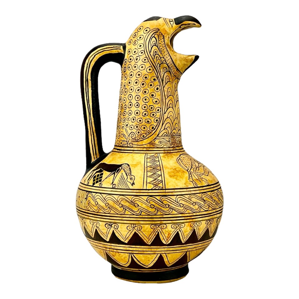 Archaic Cycladic Pottery Jug Griffin's Head Ancient Greek Vase British ...