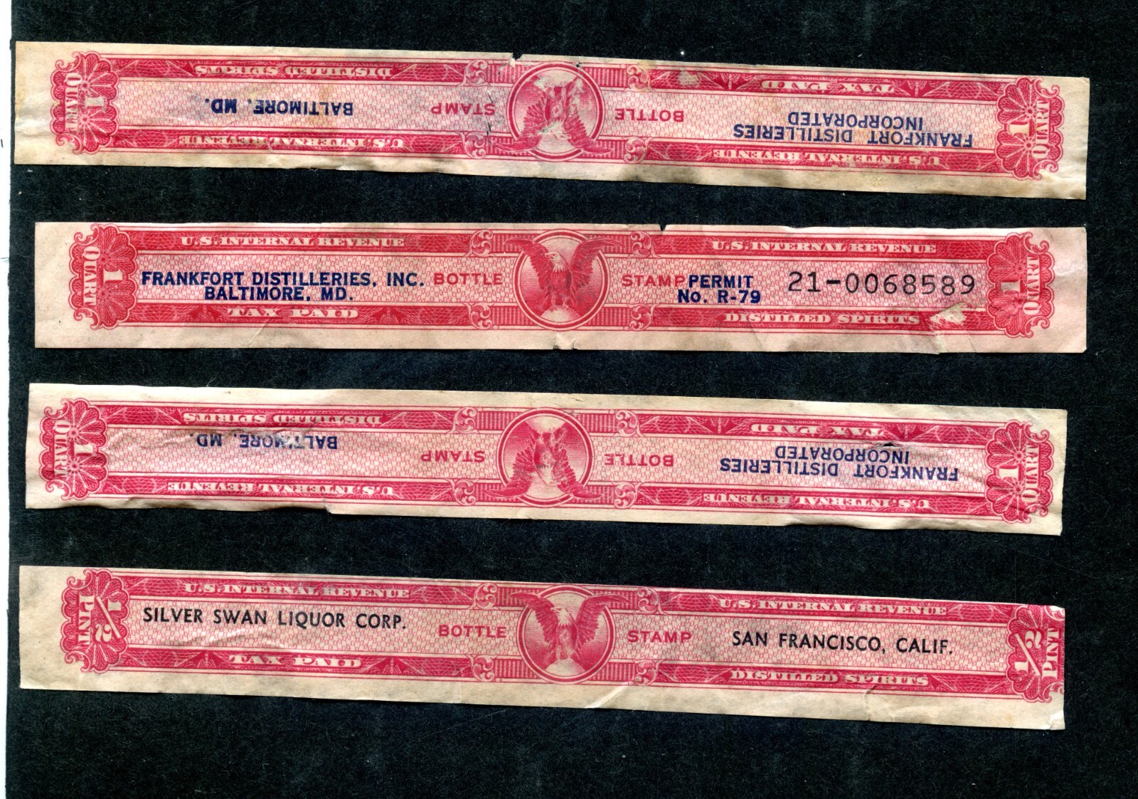 30+ 1861-1933 US INTERNAL REVENUE TAX CIGARETTES TOBACCO & ALCOHOL ...