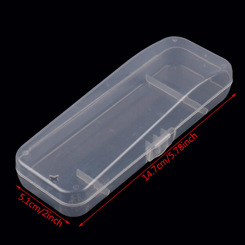 Practical Plastic Clear Transparent Collection Razor Cont Case Storage ...