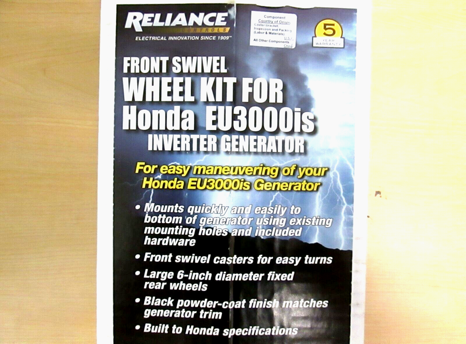 NEW GENUINE HONDA 4-WHEEL KIT EU3000IS GENERATOR 06424-ZS9-000AH * | eBay