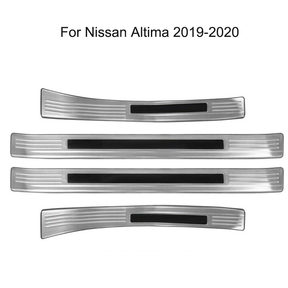 Stainless Car Outer Door Sill Scuff Plate Cover Trim For Nissan Altima ...